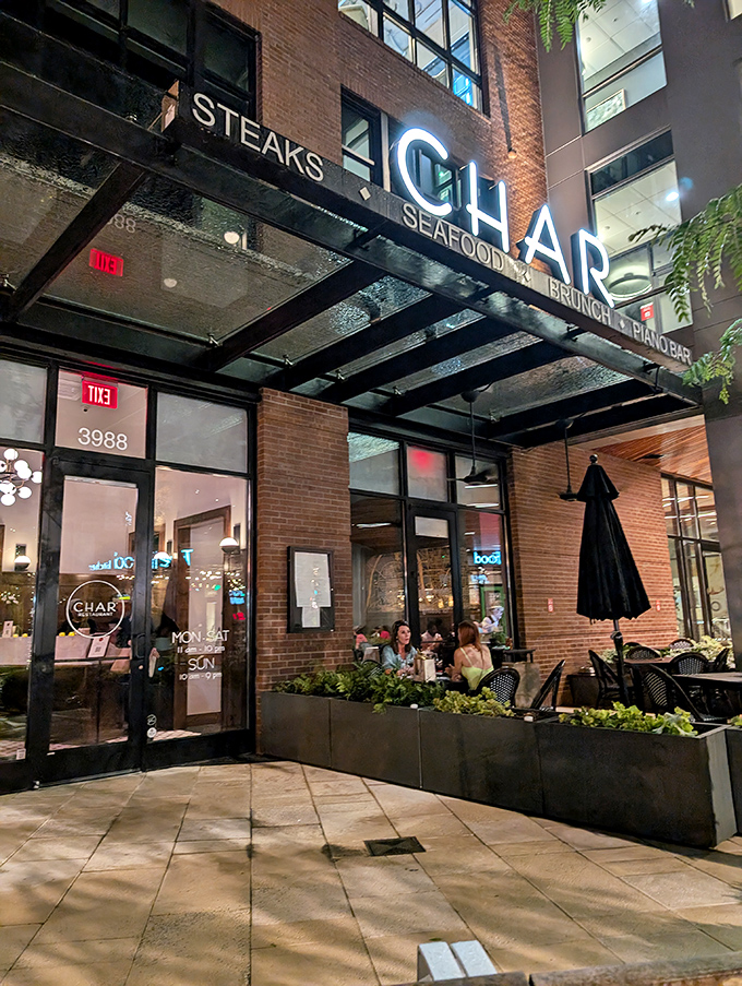 Char Restaurant: "Jazz up your dinner plans! This place hits all the right notes with steaks that'll make your taste buds sing."