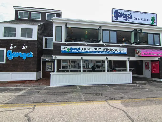 George's of Galilee: Where time stands still, but the seafood keeps coming! This beach house turned restaurant serves up nostalgia with a side of ocean views.