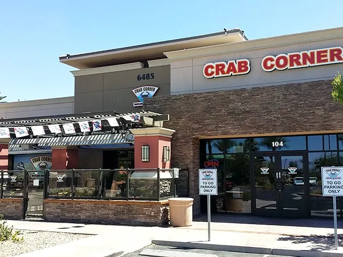 Nautical vibes and neon lights collide at Crab Corner. Who knew the Chesapeake Bay was just off the Strip?