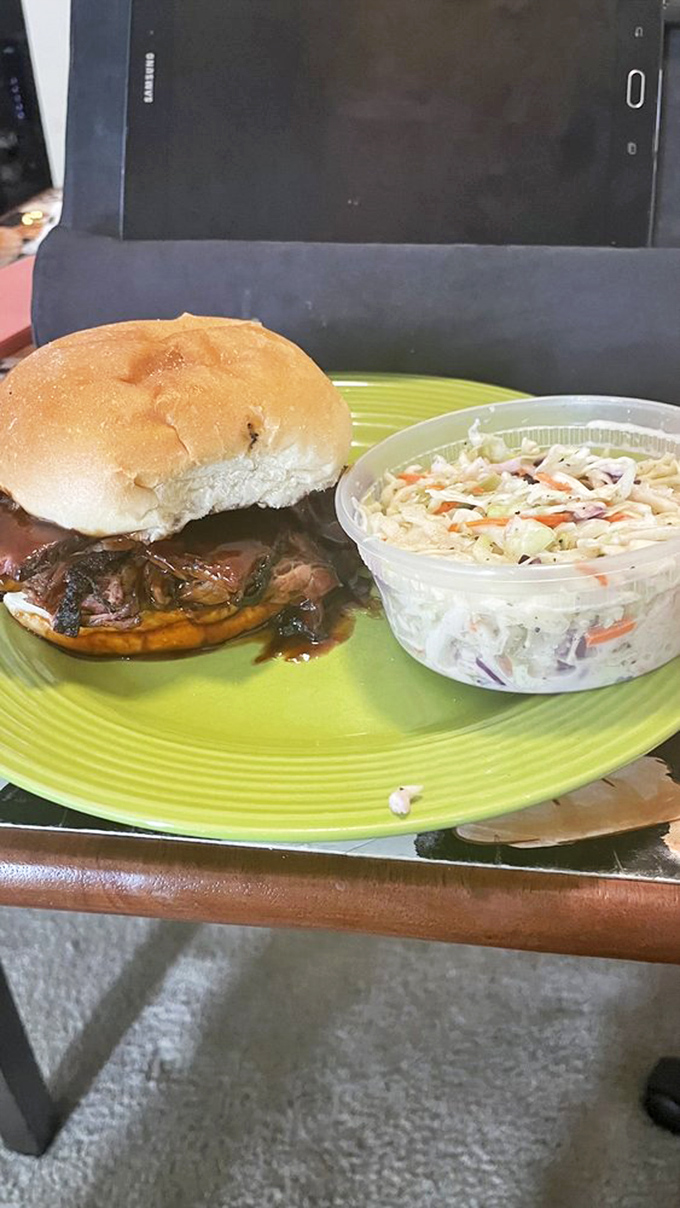 Sandwich or work of art? This brisket creation is so beautiful, it belongs in a museum. A delicious, edible museum.