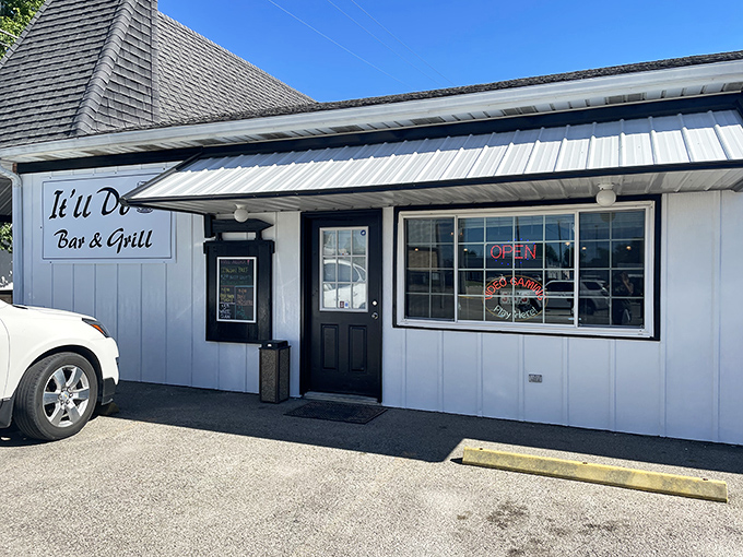 It'll Do Bar & Grill: Where everybody knows your name... and your horse's name too. Small-town hospitality meets big-time flavor in this local watering hole.