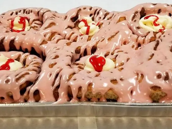 Strawberry cheesecake cinnamon rolls: Because sometimes you need to treat yourself to dessert for breakfast. Who says you can't have it all?