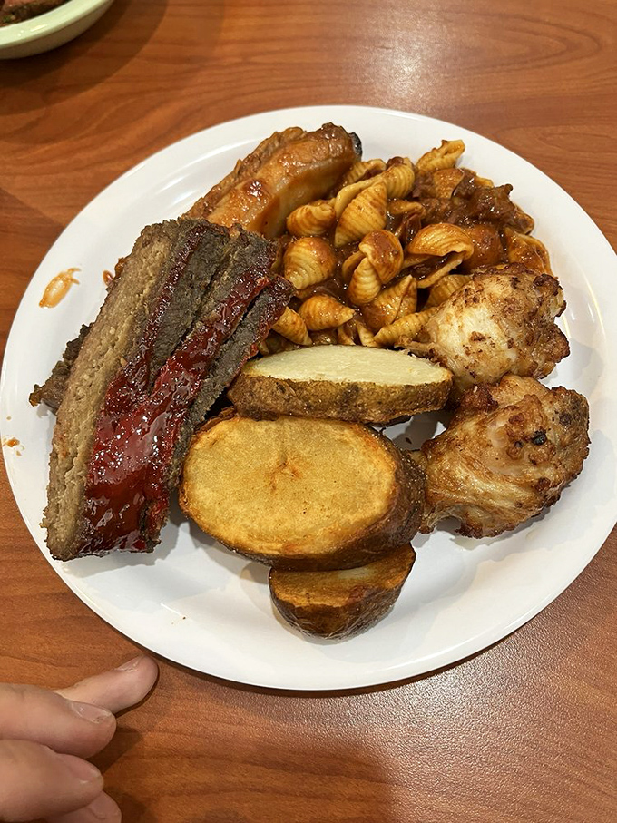 Meatloaf that would make your grandma jealous. Paired with those crispy onions, it's a nostalgic trip down flavor lane.