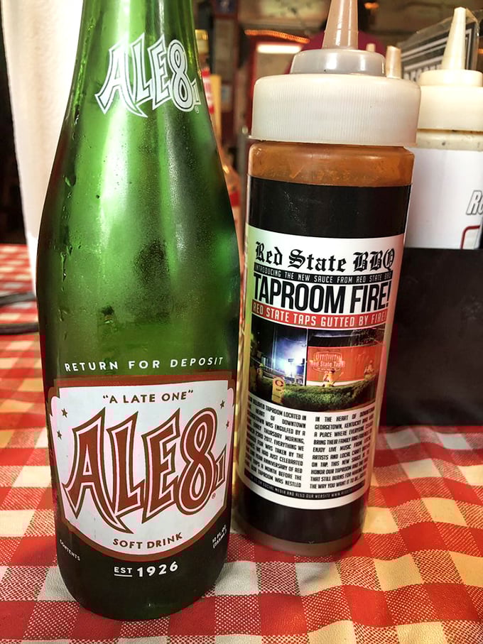 The dynamic duo of Kentucky cuisine! Ale-8-One and house-made BBQ sauce – a pairing so perfect, it could give peanut butter and jelly a run for their money.