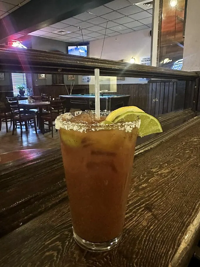 A Bloody Mary that's practically a meal in itself. It's like a garden party in a glass – with a kick!