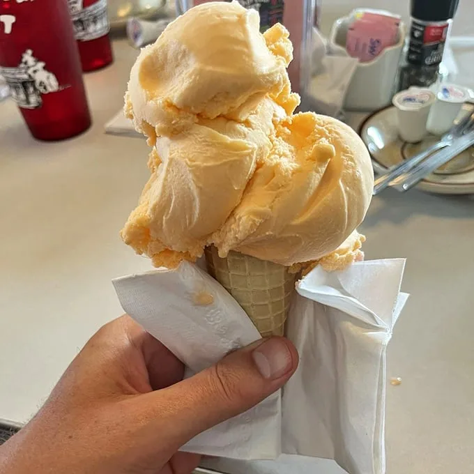 Orange you glad you ordered dessert? This sherbet cone is summer on a stick, bringing back memories of chasing ice cream trucks and sticky fingers.