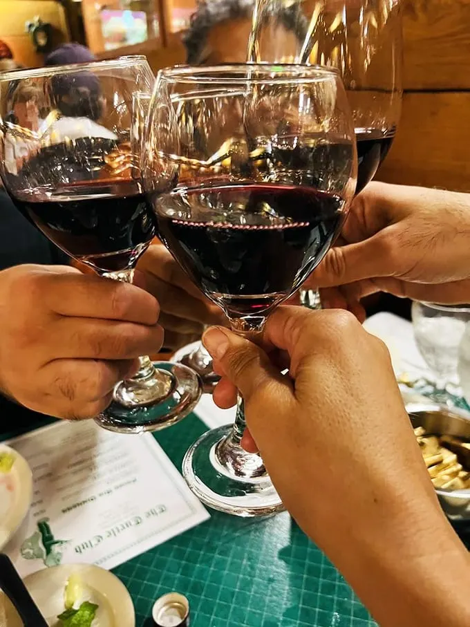 Raise a glass to good times! This ruby-red wine is perfect for toasting to great food, even better company, and the fact that you're not outside in -40°F weather.