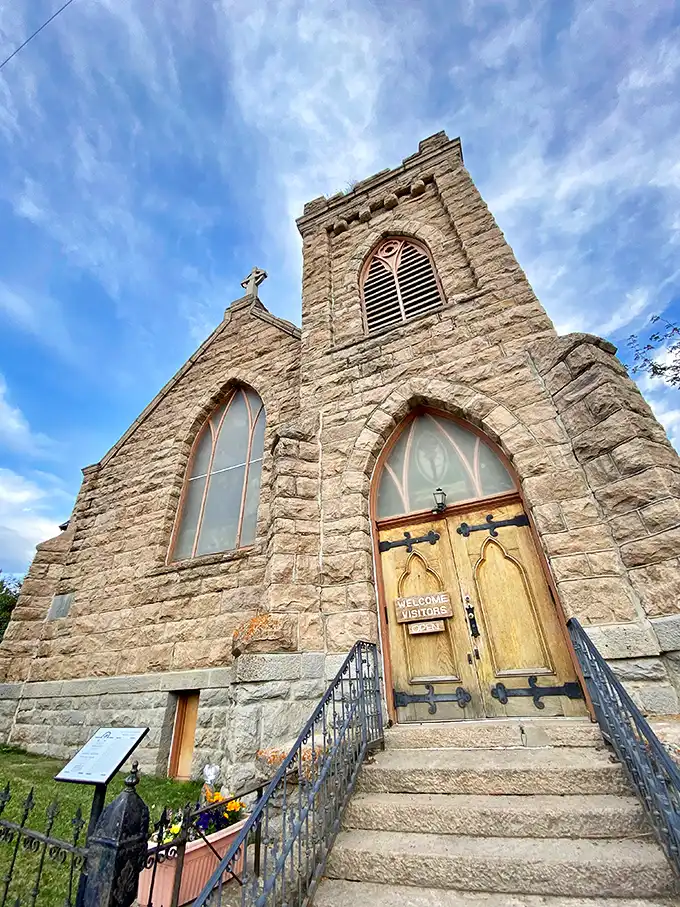 Hallelujah for preservation! This stone church is a heavenly slice of history that's stood the test of time.