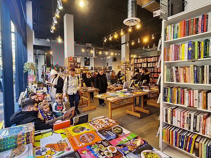 Browsers in their natural habitat: Watch as book lovers navigate the literary landscape, hunting for their next page-turning adventure.