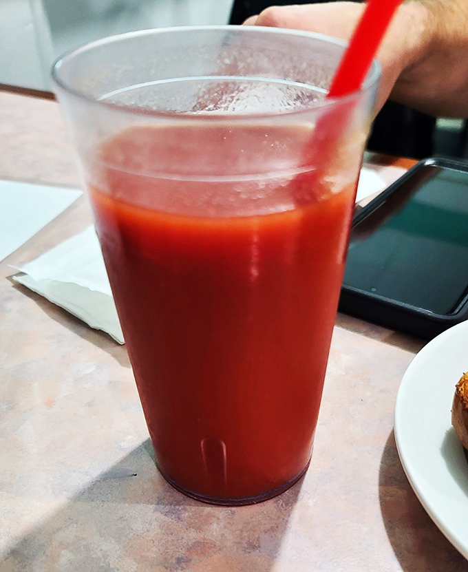 Red, refreshing, and ready to quench your thirst. This drink is the unsung hero of diner meals everywhere.