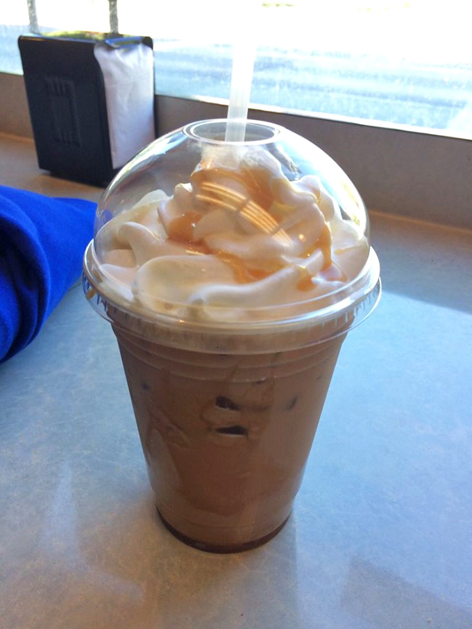 Behold, the iced latte – because sometimes you need your caffeine fix to be as cool as you are. It's like a pep talk in a cup, with a side of swagger.