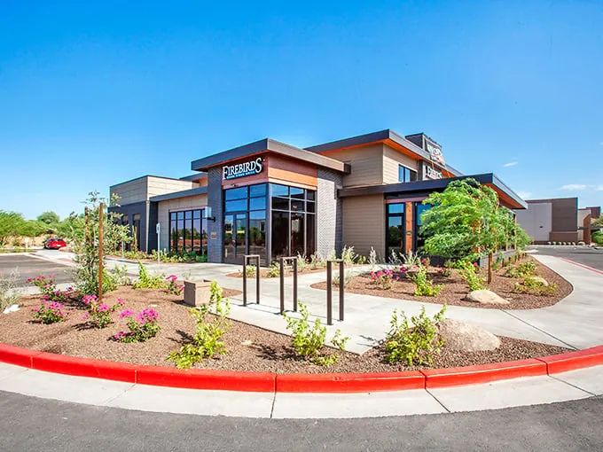 Clean lines, warm wood, and the promise of flame-grilled perfection. Firebirds is ready to light up your dining experience!