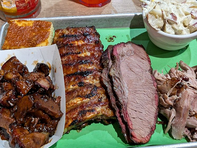 Brisket so tender, it practically melts on the plate. It's like butter, but better because… well, it's meat!