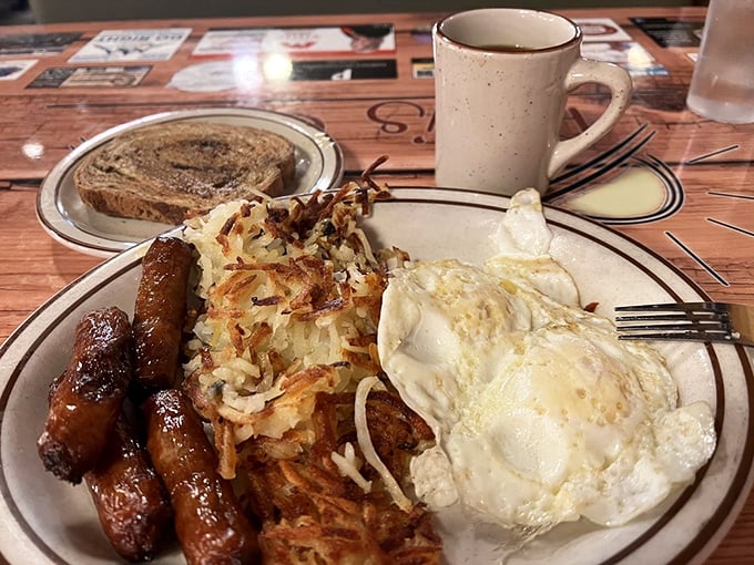 Coffee and classic diner fare: The dynamic duo of morning motivation. Fuel up for adventures or... more napping.