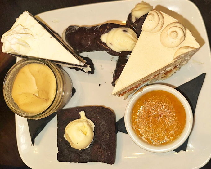 Sweet dreams are made of these! Krista's dessert platter is a choose-your-own-adventure of decadence that would make Willy Wonka jealous.