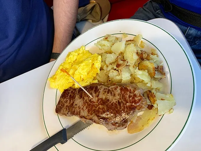 Steak and eggs—the breakfast of champions, or at least people who plan to champion a nap later in the day.