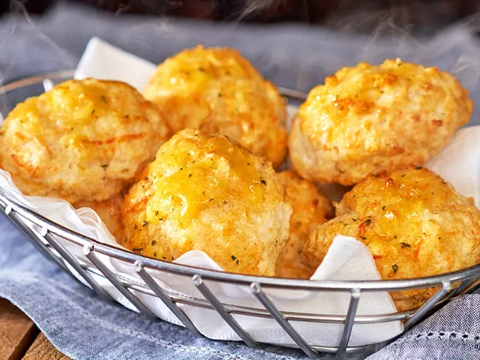 Behold, the holy grail of biscuits! These Cheddar Bay beauties are so good, they could start their own cult following. Sign me up!