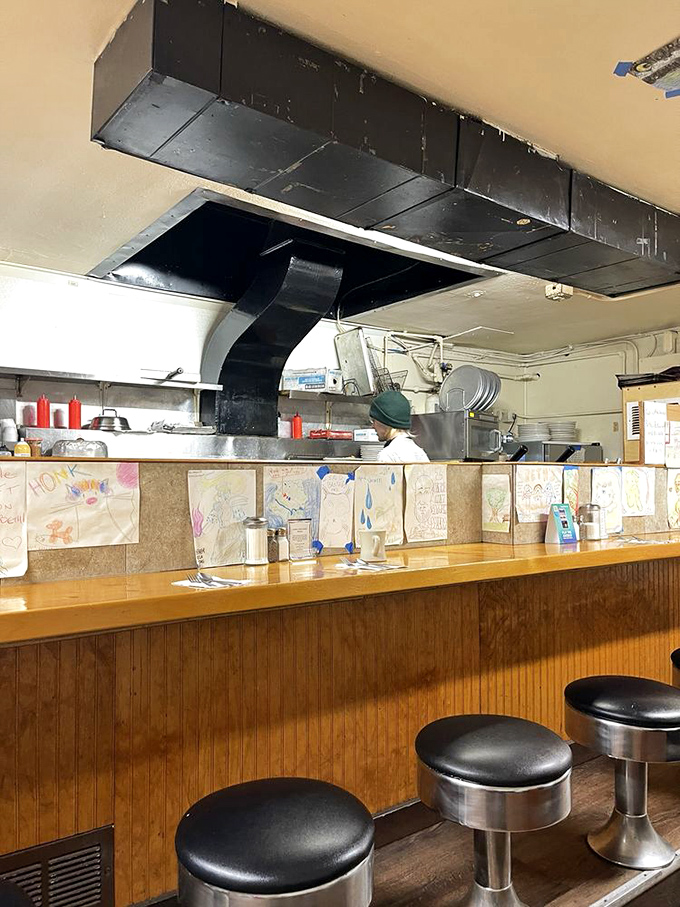 Pull up a stool and join the breakfast bar symphony. Coffee refills are the conductor's baton here.
