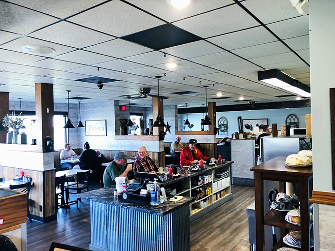 Where strangers become neighbors over bacon and eggs. The Shack's dining room is a masterclass in community, served with a side of small-town warmth.