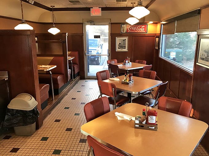 Retro chic meets modern comfort. It's like sitting in your grandma's kitchen, if your grandma was a time-traveling interior designer.