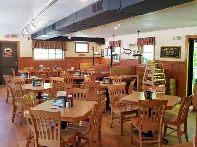 Pull up a chair and stay awhile. This dining area is serving up comfort with a side of nostalgia.