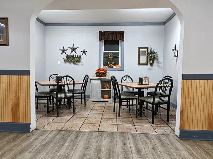 Step into this dining area and you might hear the faint echoes of "Earth Angel" playing. It's not just a meal; it's a trip down memory lane.