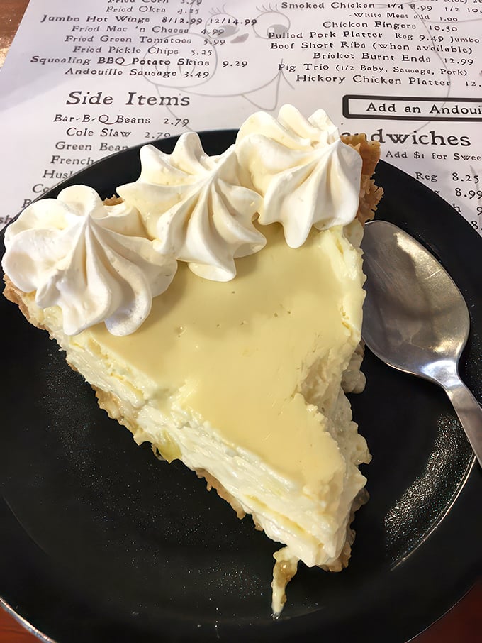 Key lime perfection! This slice of Florida sunshine is so creamy and tart, it'll make your taste buds do the cha-cha.