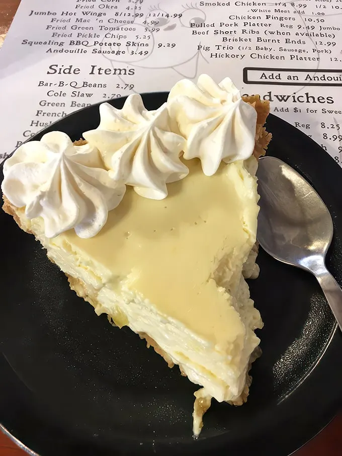 Key lime perfection! This slice of Florida sunshine is so creamy and tart, it'll make your taste buds do the cha-cha.
