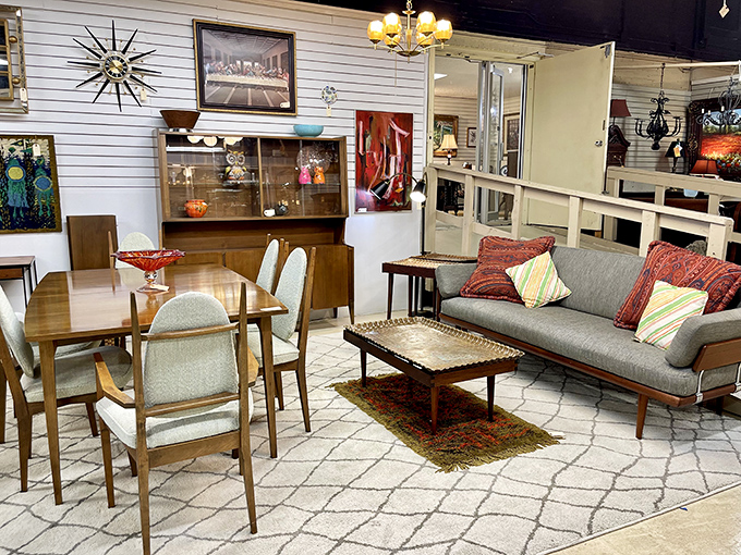 "The Brady Bunch called, they want their living room back!" This modern furniture set is so groovy, you'll be tempted to break out into the Hustle.