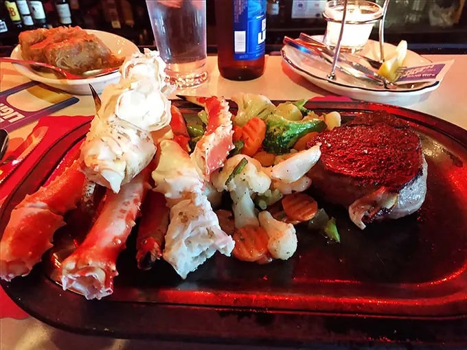 Surf meets turf in a match made in culinary heaven. This steak and king crab leg combo is the Brangelina of the food world - simply irresistible.
