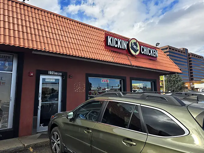 The ninja chicken logo says it all – this unassuming Lakewood storefront houses fried chicken wizardry that would make Colonel Sanders rethink his life choices.