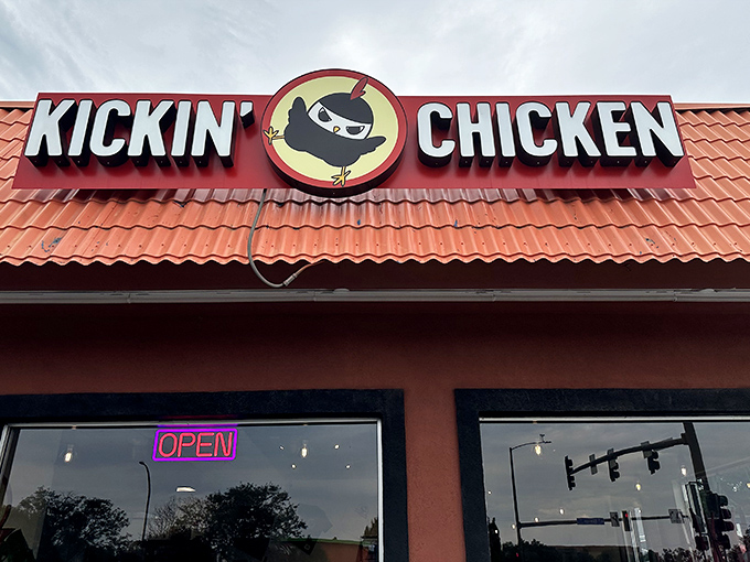 The ninja chicken logo says it all – this unassuming Lakewood storefront houses fried chicken wizardry that would make Colonel Sanders rethink his life choices.