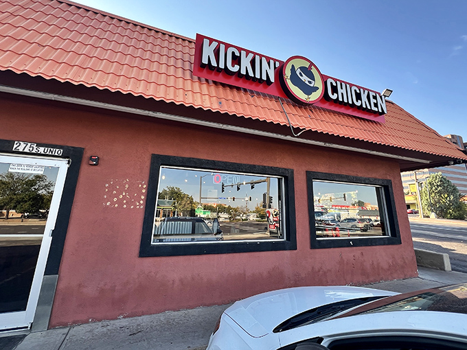 The ninja chicken logo says it all – this unassuming Lakewood storefront houses fried chicken wizardry that would make Colonel Sanders rethink his life choices.