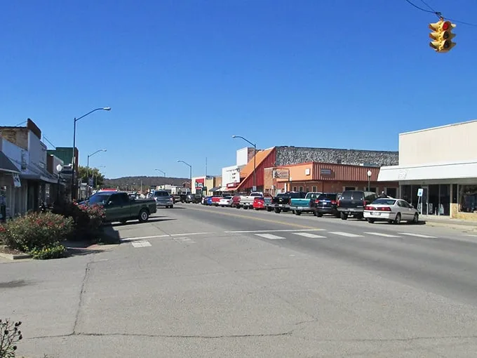Main Street Wilburton stretches before you like a Norman Rockwell painting come to life, where every storefront has a story and nobody's in a hurry.