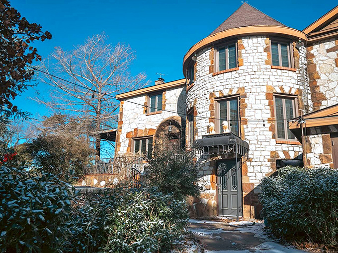 Stone turrets and arched windows transport you to medieval Europe—right in the heart of Oklahoma City. No passport required!
