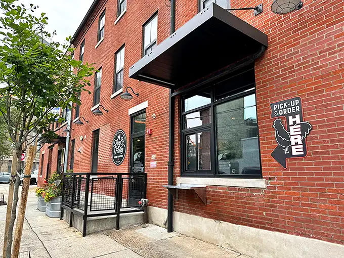 The unassuming brick exterior hides culinary treasures within – like finding a diamond mine disguised as a garden shed.