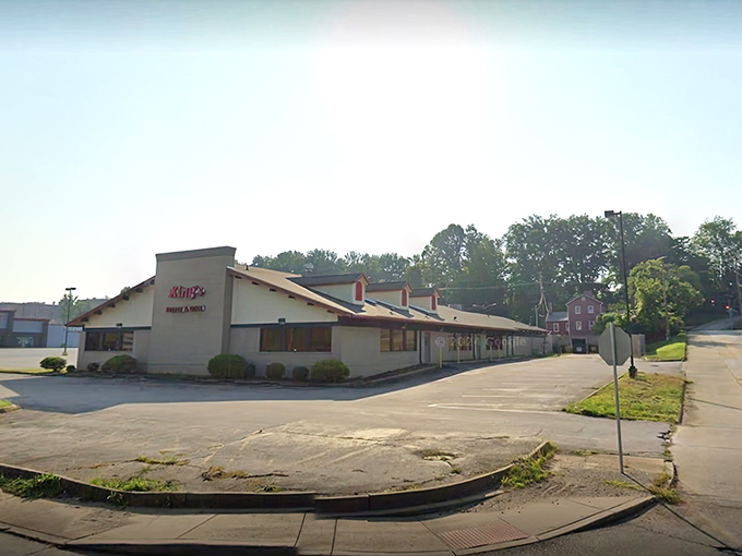 The unassuming exterior of King's Buffet & Grill hides a culinary wonderland within—like finding Narnia in a strip mall.