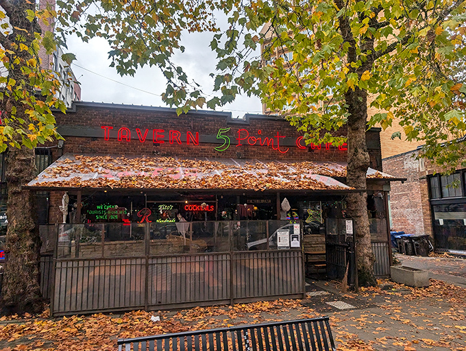The neon signs promise "cocktails" and "open 24 hours" like old friends beckoning you into this Seattle institution that's been keeping it real since 1929. 