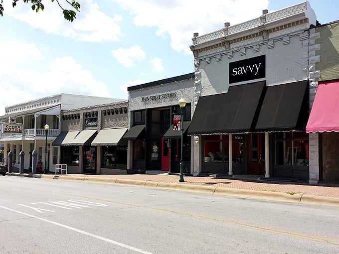 Historic storefronts line Siloam Springs' downtown, where time seems to slow just enough to remind you what really matters in life.
