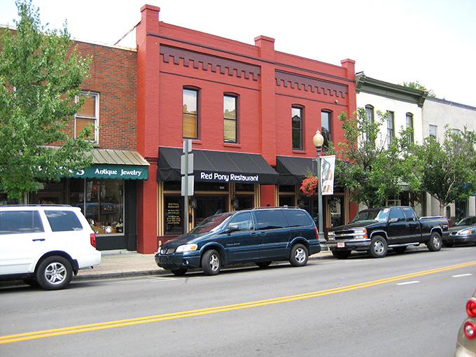 Franklin's historic Main Street looks like a movie set where America's past and present decided to become roommates – and surprisingly, they get along famously.