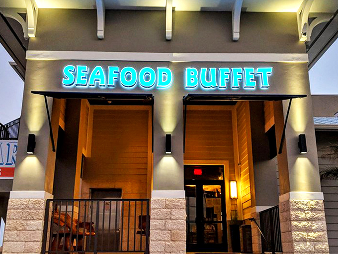 The coastal charm of Whale Harbor beckons seafood lovers with its distinctive blue signage and Keys-style architecture. Paradise found at mile marker 83.5!