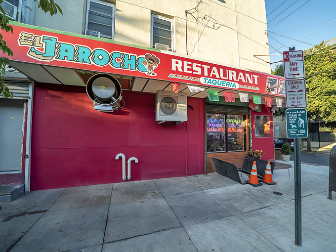 That hot pink corner building isn't just eye-catching—it's a beacon of culinary authenticity in South Philly. The best treasures never need fancy signage.
