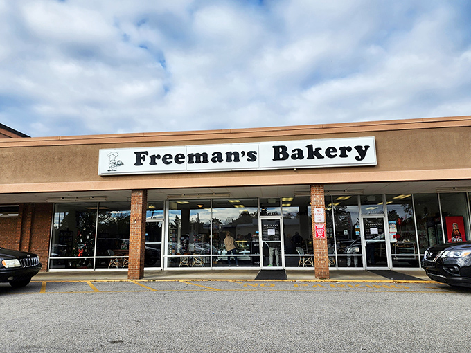 Freeman's Bakery stands proudly in its Florence strip mall location, where the unassuming exterior hides a wonderland of butter and sugar within.