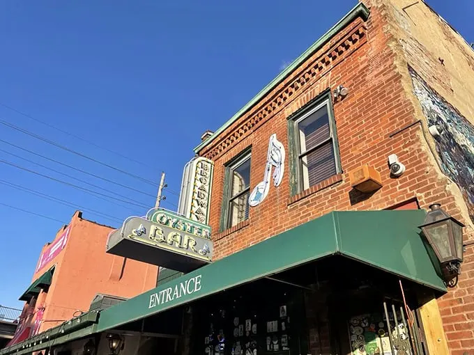 The neon sign stops you in your tracks like a good Cajun punchline – vibrant, bold, and promising delights that would make even New Orleans jealous.