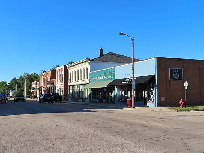 Downtown Fulton's historic buildings stand like a time capsule where modern life slows to match the pace of the Mississippi nearby.