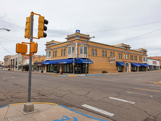 Downtown Las Vegas, NM greets you with colorful historic buildings and that impossibly blue New Mexico sky – architectural eye candy without the neon hangover.