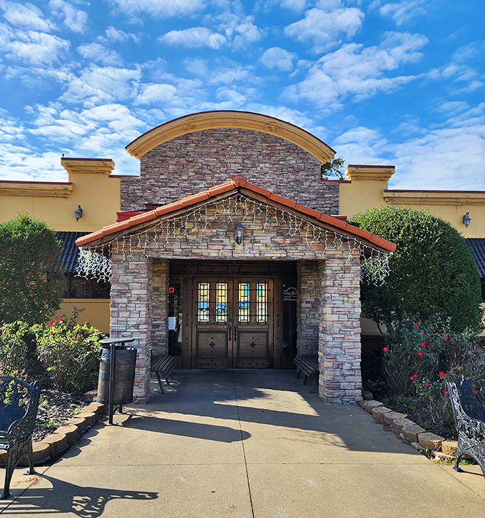 Casa Brava's stone facade stands like a culinary lighthouse in Searcy, beckoning hungry travelers with promises of authentic Mexican flavors.