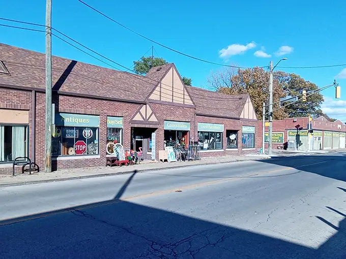"Purveyors of Fine Junk" isn't just a slogan—it's a promise painted boldly on Audrey's brick facade, beckoning treasure hunters from miles around.