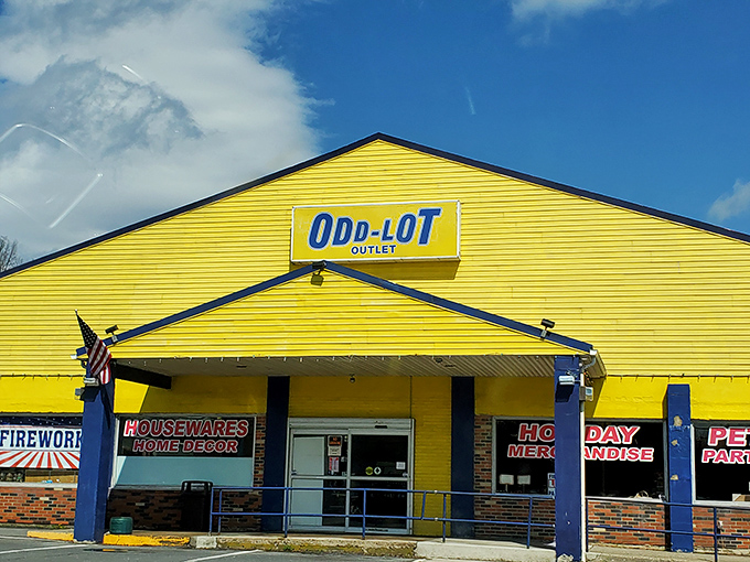 That unmistakable canary-yellow façade isn't just a building—it's a beacon of bargain possibilities calling to your wallet from Route 611.