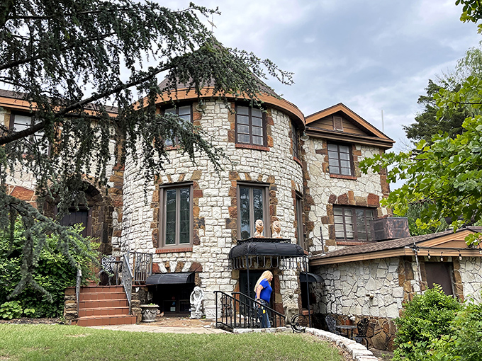 Stone turrets and arched windows transport you to medieval Europe—right in the heart of Oklahoma City. No passport required!